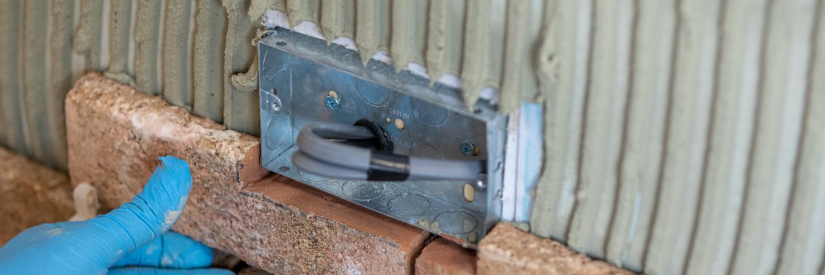 Brick Slip Installation Around Fixtures and Fittings – The Brick Tile ...