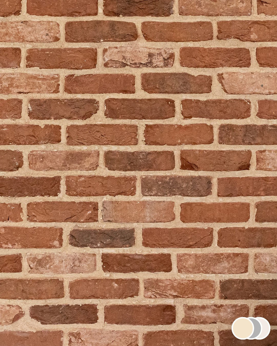 Blend 3 | Rustic Red Multi Brick Slips – The Brick Tile Company