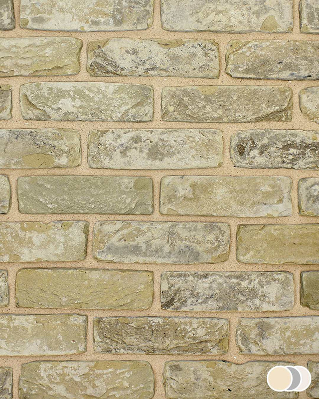 Blend 10 | Reclaimed Style Cream Brick Slips – The Brick Tile Company