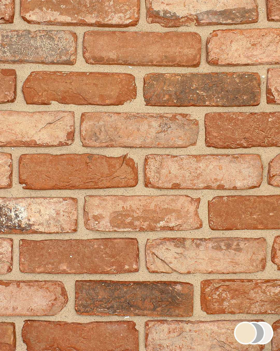 Blend 3 Brick Slips | The Reclaimed Collection – The Brick Tile Company