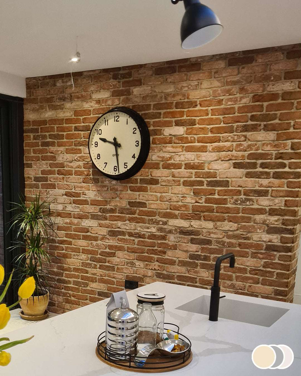 Blend 3 Brick Slips | The Reclaimed Collection – The Brick Tile Company