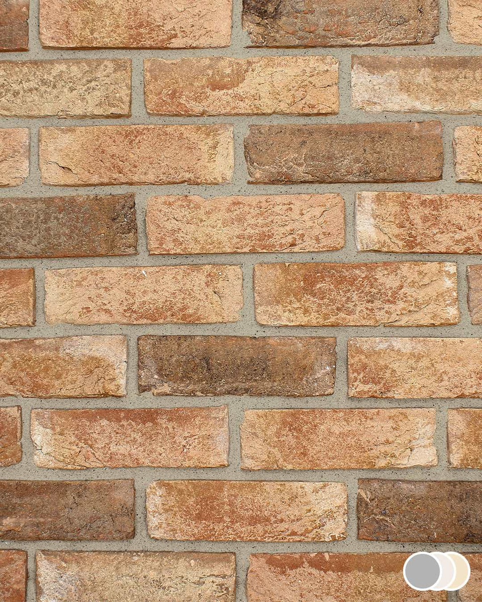 Blend 32 | Brown Multi Brick Slips – The Brick Tile Company