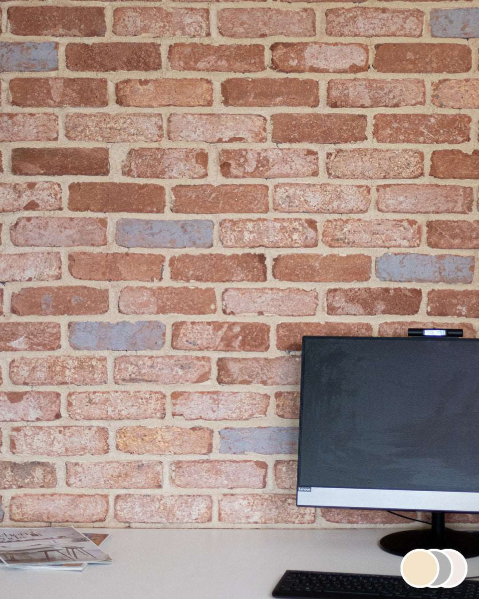 Blend 5 Brick Slips | The Reclaimed Collection – The Brick Tile Company